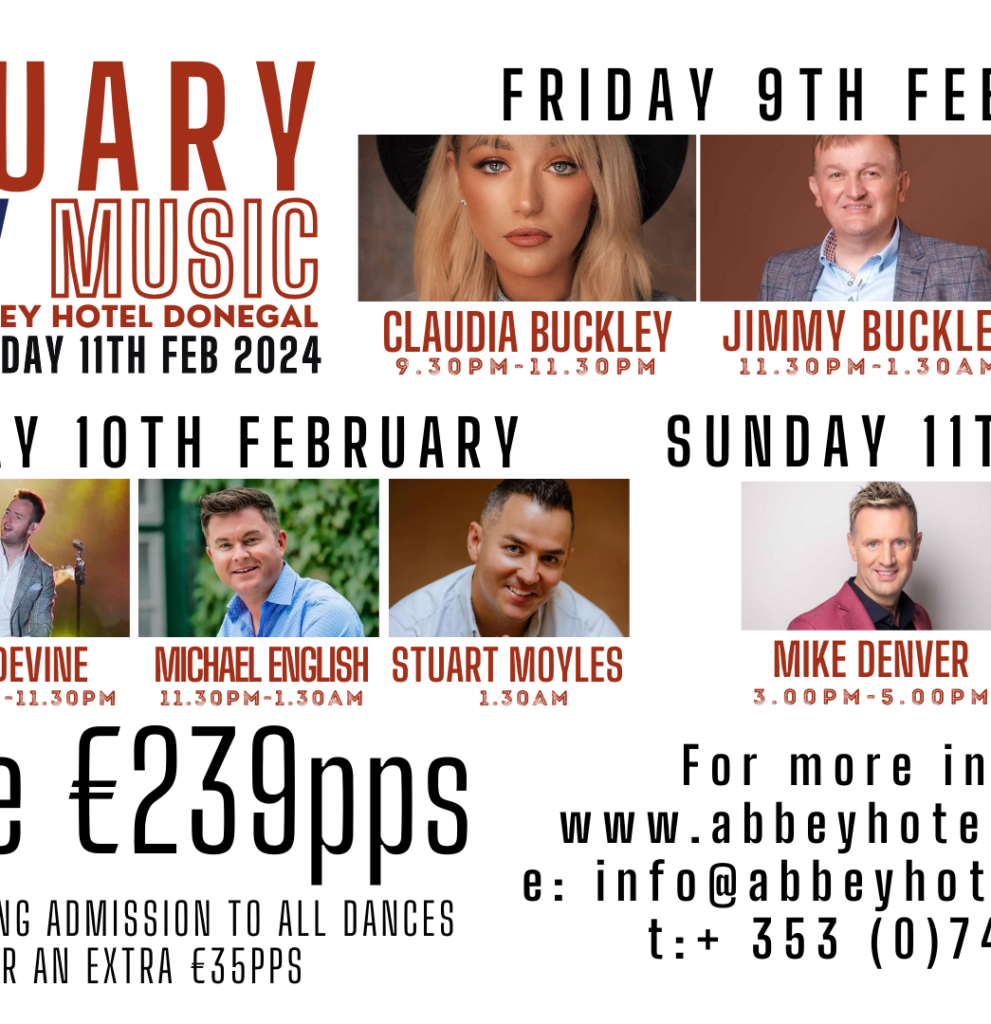 Country Music Weekends | Live Music Events In Donegal | Abbey Hotel